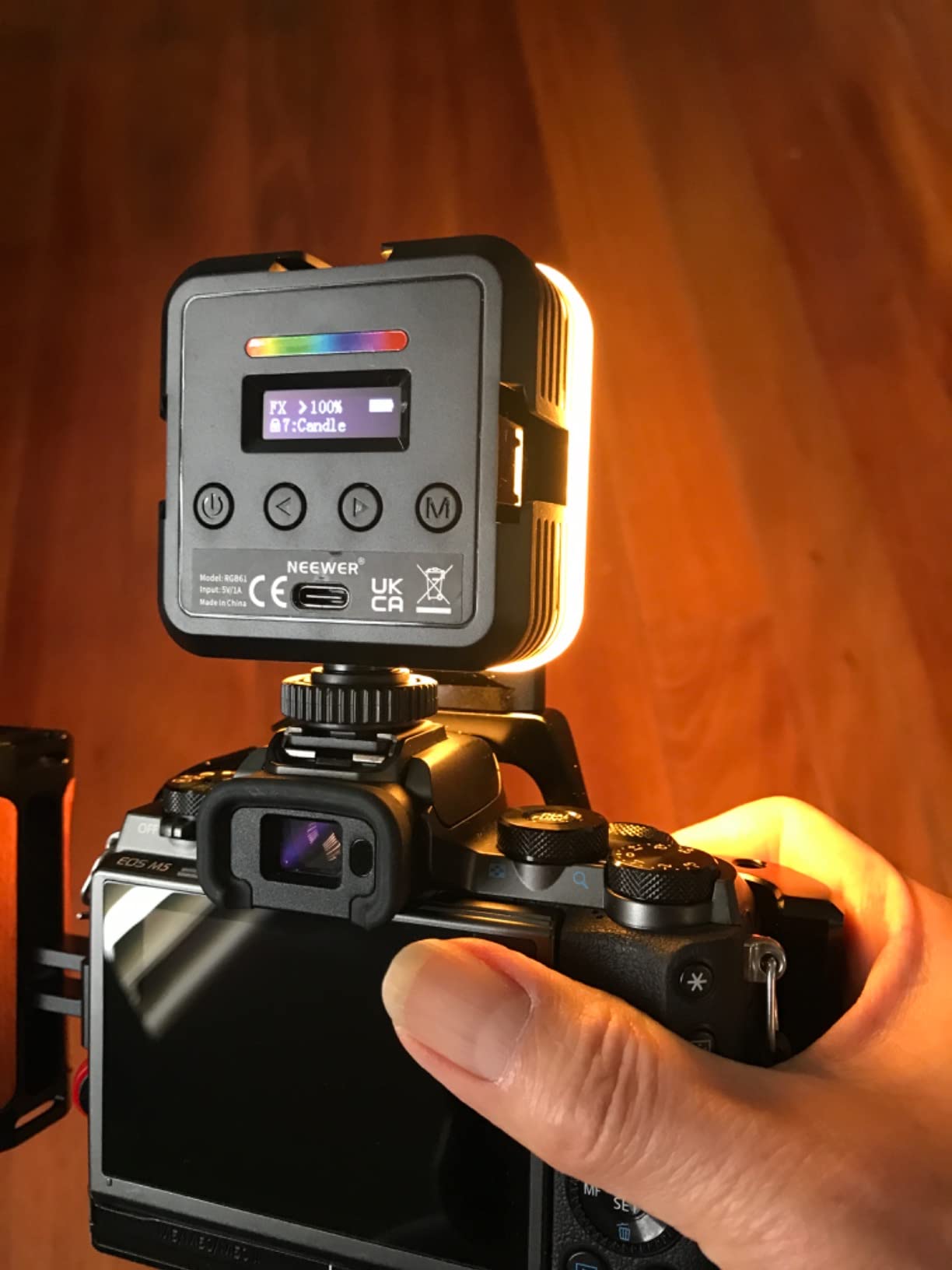 NEEWER RGB62 Magnetic RGB Video Light with Upgraded APP Control, 360 ...