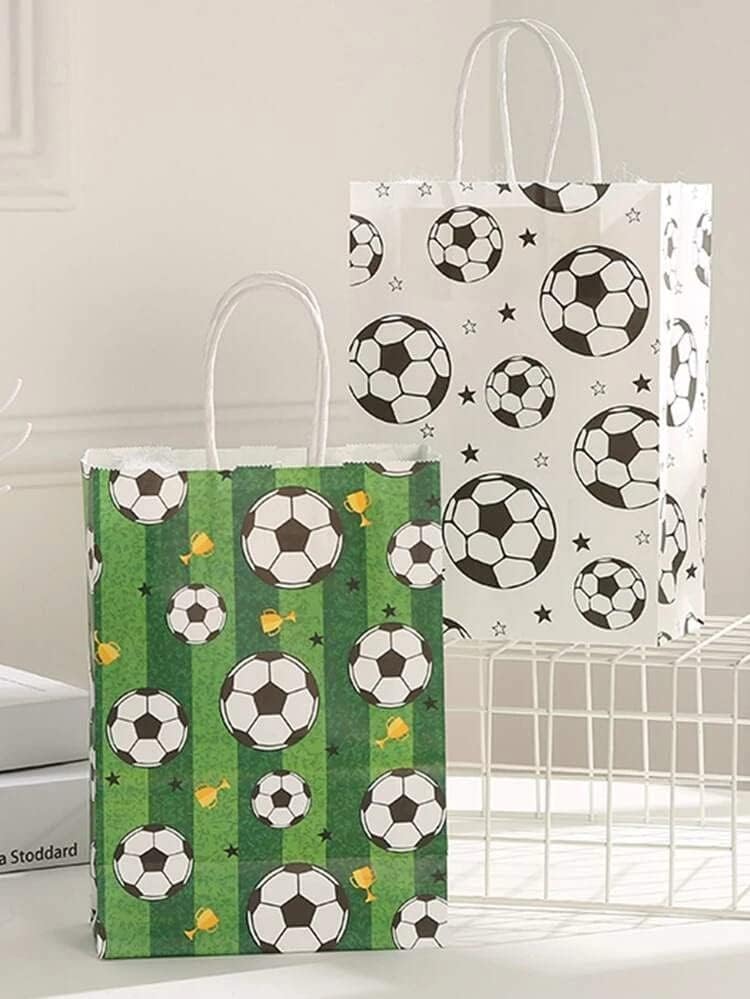 Birthday Football theme Design Printed Paper Carry Bags | Gift Bags for ...