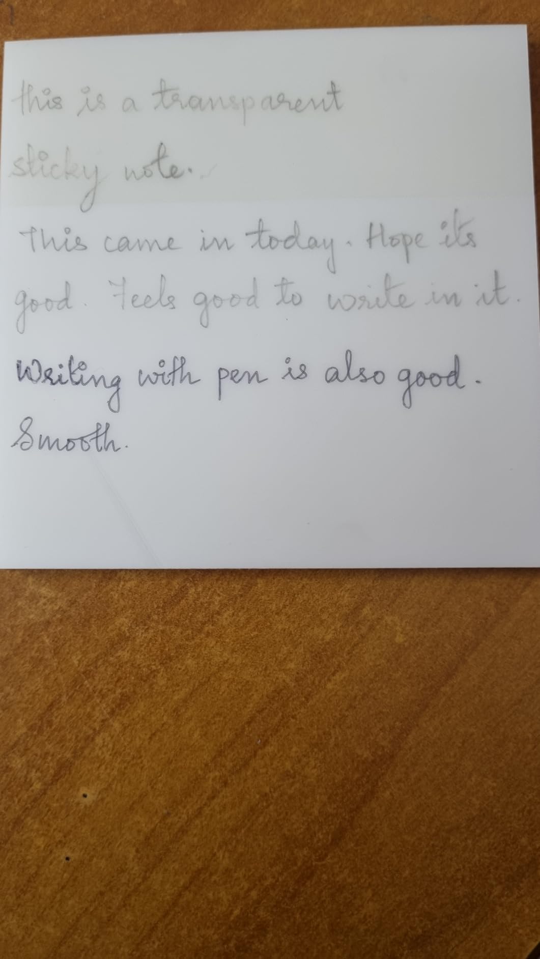 SHUTTLE ART 50 Sheets Transparent Sticky Notes Pad,Clear Cute Full self ...