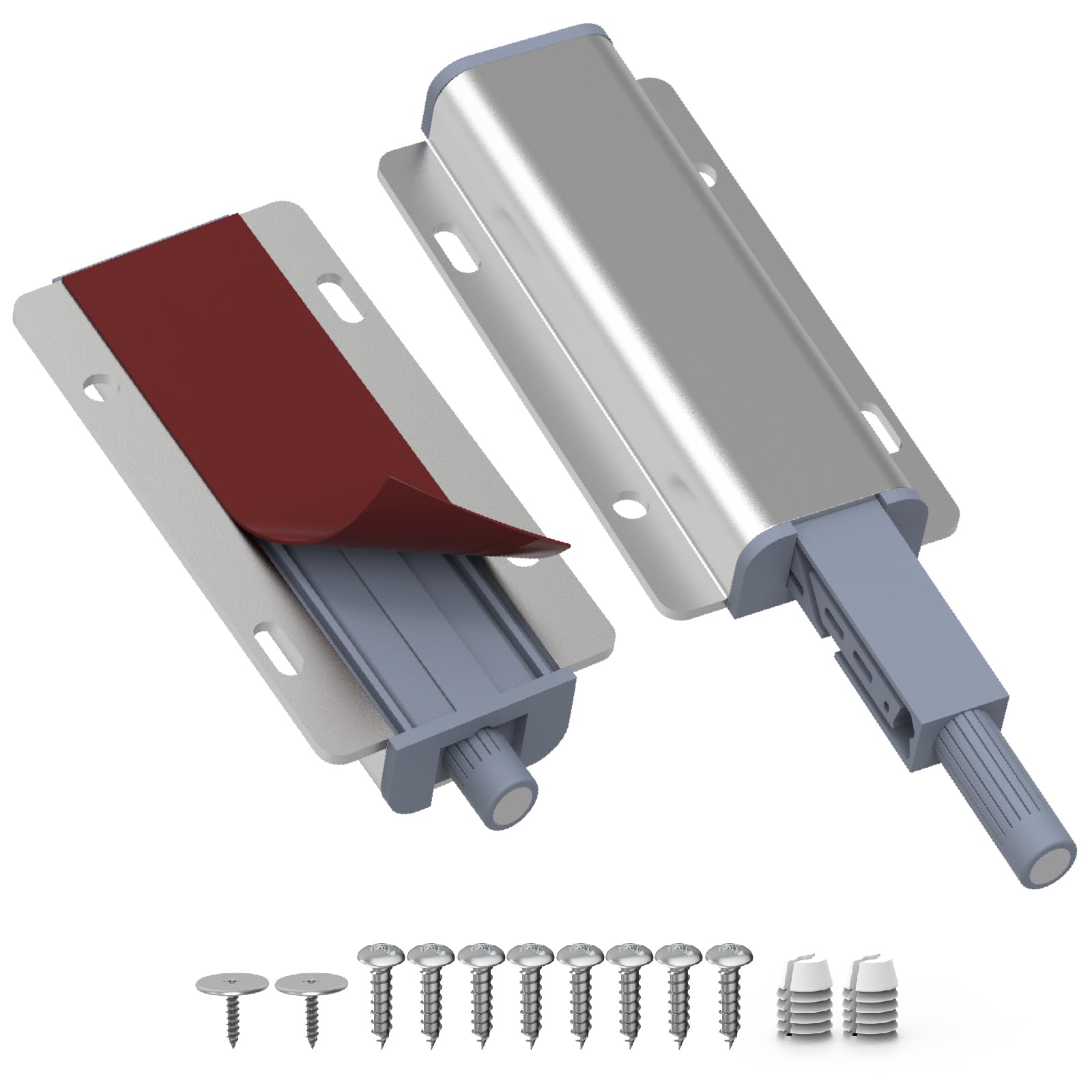 Magnetic Push Latches Cabinet 5 Pack Push to Open Door Latch Heavy Duty ...