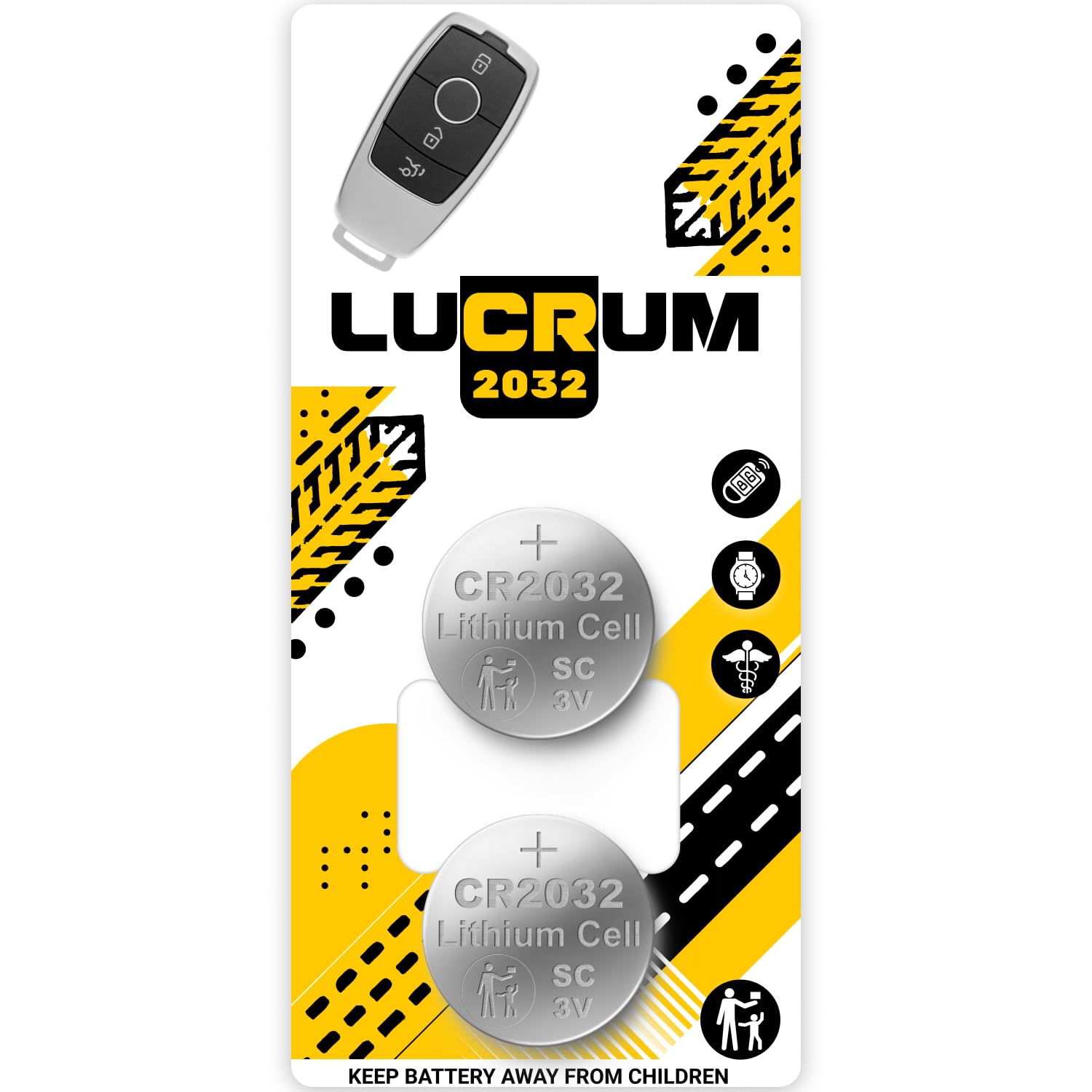 Amazon.com: for Mercedes Key Fob Battery Replacement, 2PCs CR2032 ...