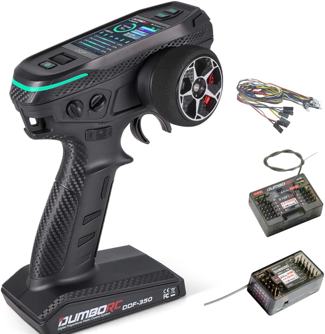 Amazon.com: DUMBORC RC Radio Transmitter and Receiver 10 Channel DDF ...