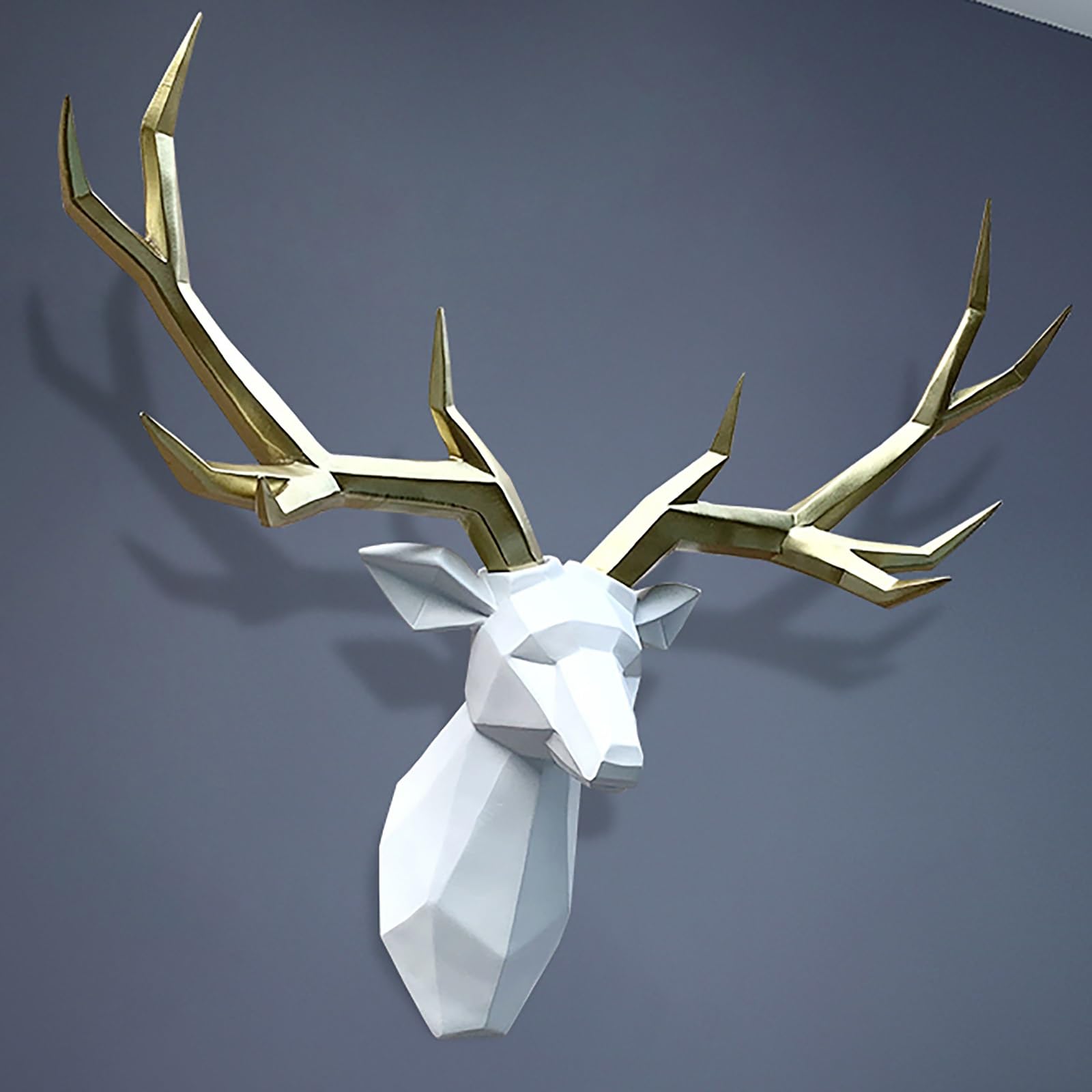 Cardboard Deer Head Pattern Wooden Deer Head 3D Puzzle | Wall Decor