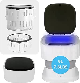 Amazon.com: 9L 7.6LBS Mini portable washing machine, Foldable washing ...