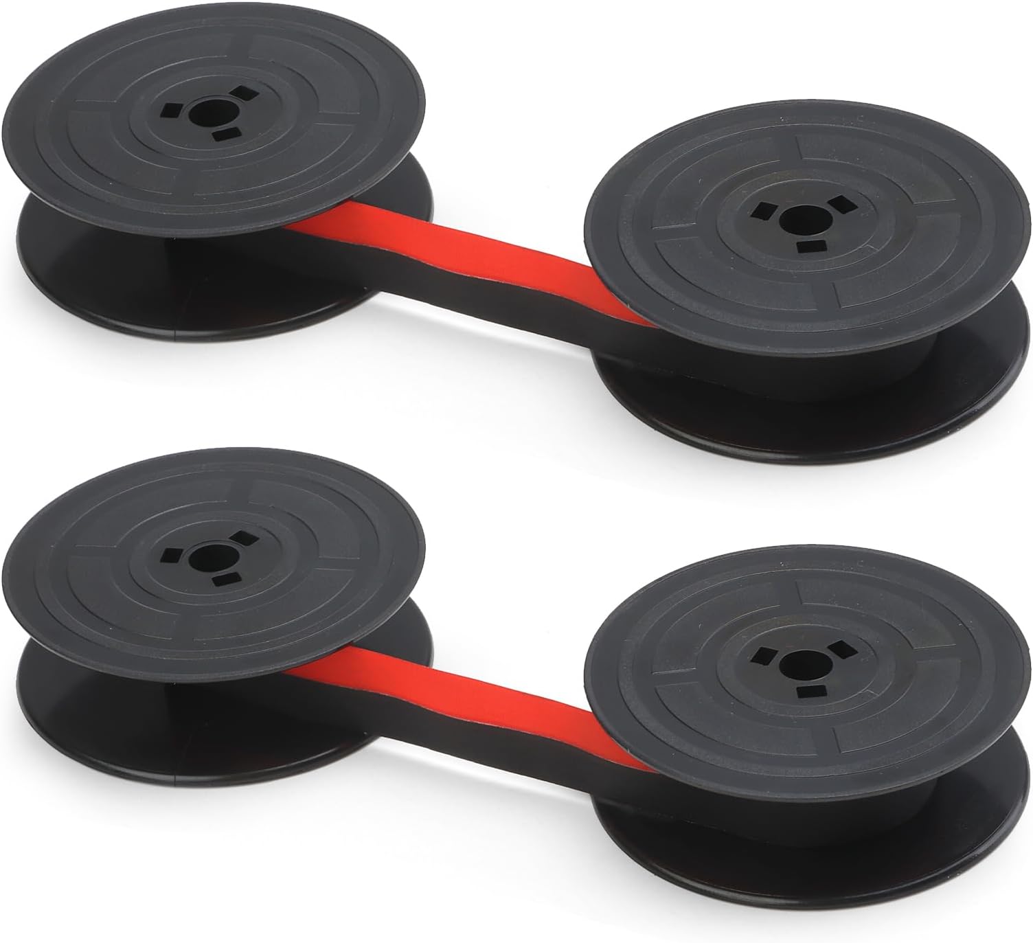 2 Universal Typewriter Ribbon Replacement Ink Spool Ribbon Twin Spool ...