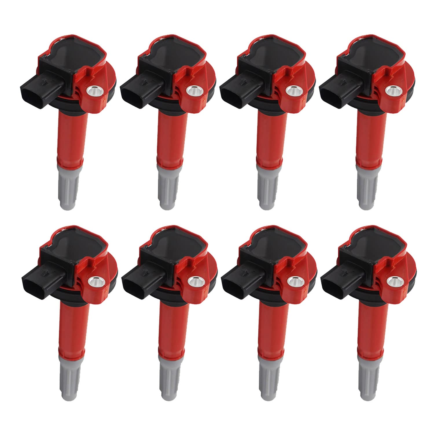 Amazon.com: ENA Set of 8 Red Ignition Coil Pack 2011 2012 2013 2014 ...