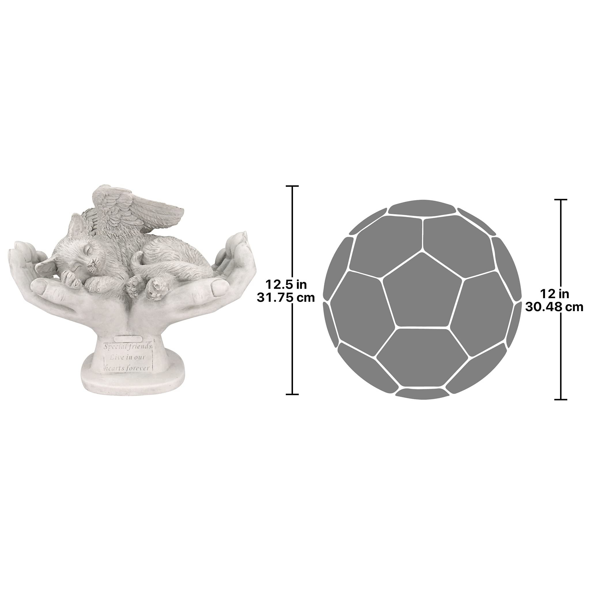 Snapklik.com : Design Toscano KY69909 In His Hands Cat Pet Grave ...