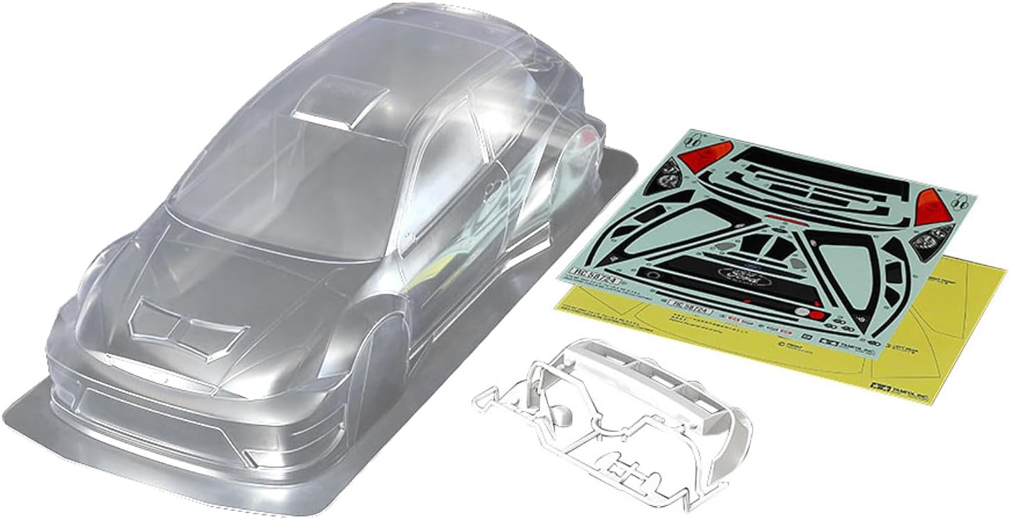 Amazon.com: TAMIYA 1/10 Scale R/C 2003 Ford Focus RS Custom Body Parts ...