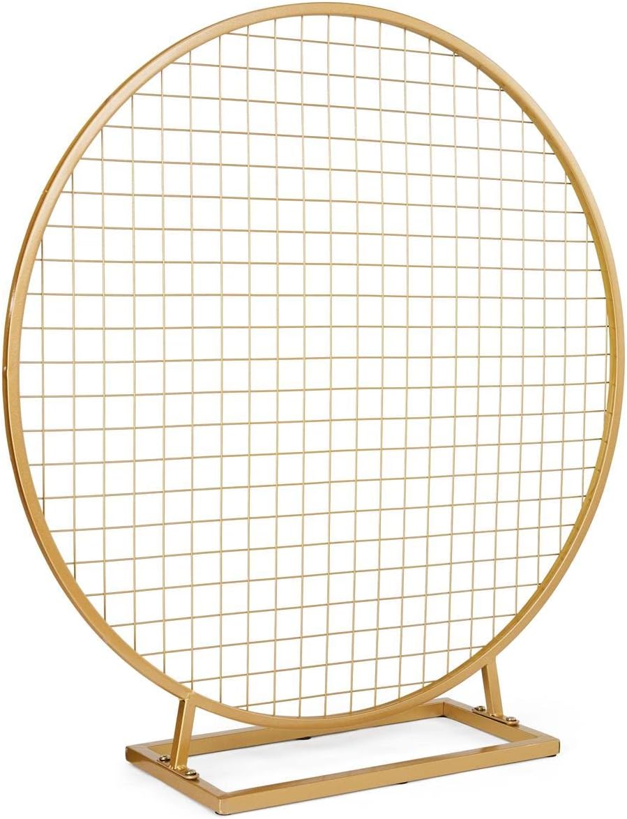 Amazon.com: Displays2go Circle Gridwall Backdrop w/ Countertop Design ...