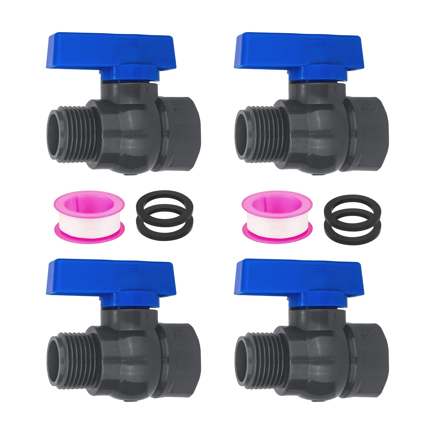 Amazon.com : 3/4" GHT Heavy Duty Plastic Garden Hose Shut Off Ball ...