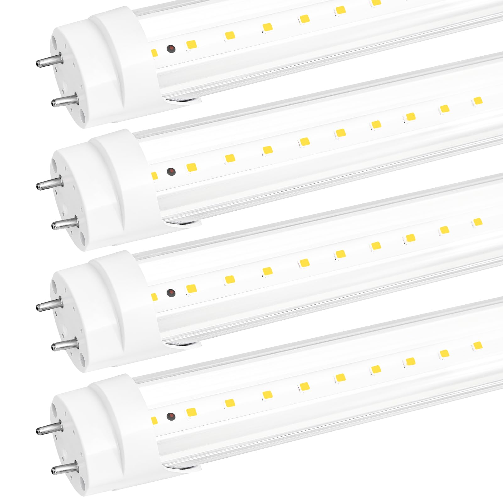 Airseafar T8 LED 2FT Type B Light Bulbs, 10W (24W Equivalent), 5000K ...