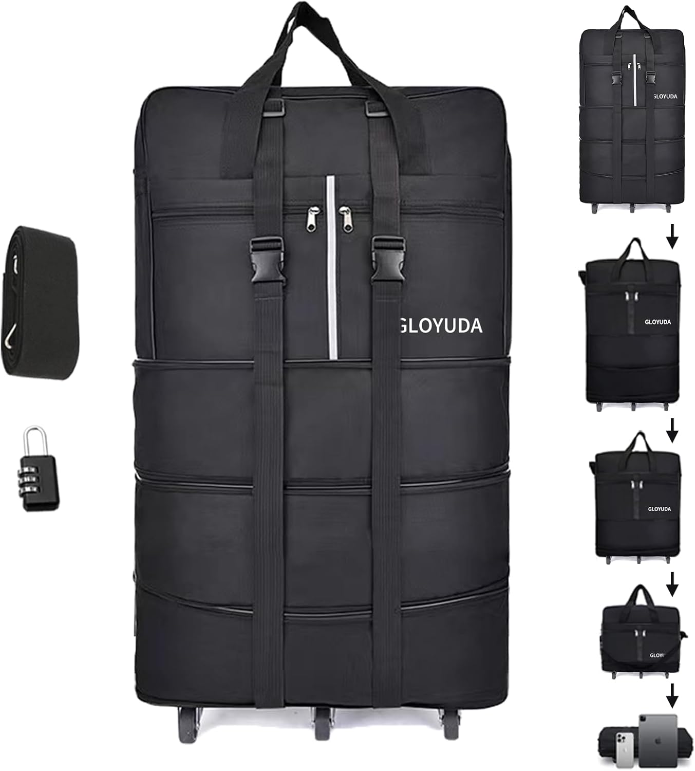 Amazon.com | Gloyuda Expandable Foldable Luggage, 36'' Suitcase With ...