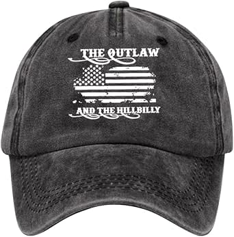 Dempiire Outlaw Hillbillys 2024 Print US Flag Baseball Cap Patriotic ...