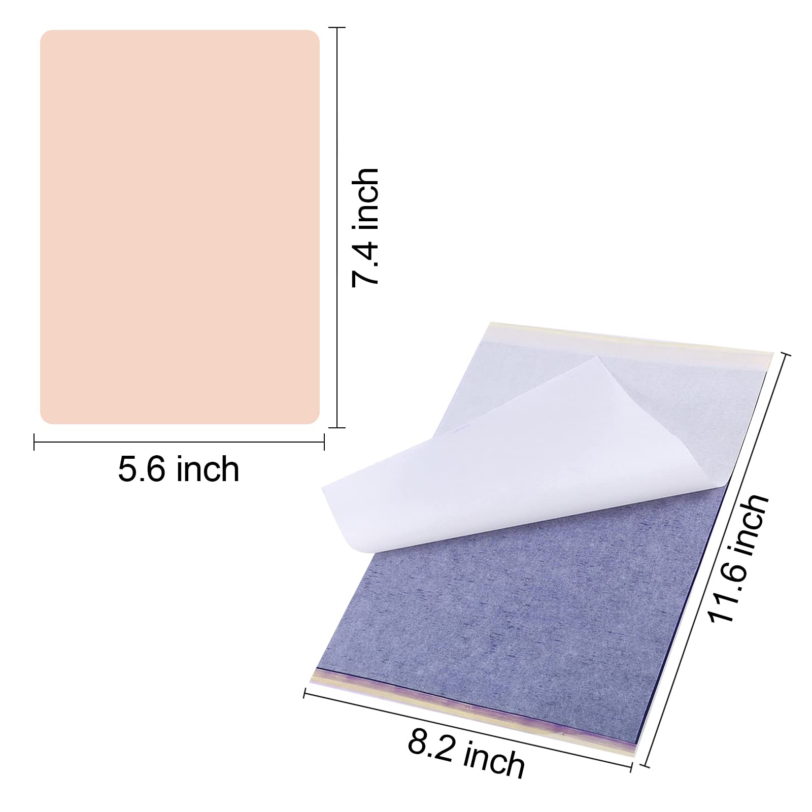 Tattoo Practice Skin and Transfer Paper - Canethy 8Pcs Soft Skin ...
