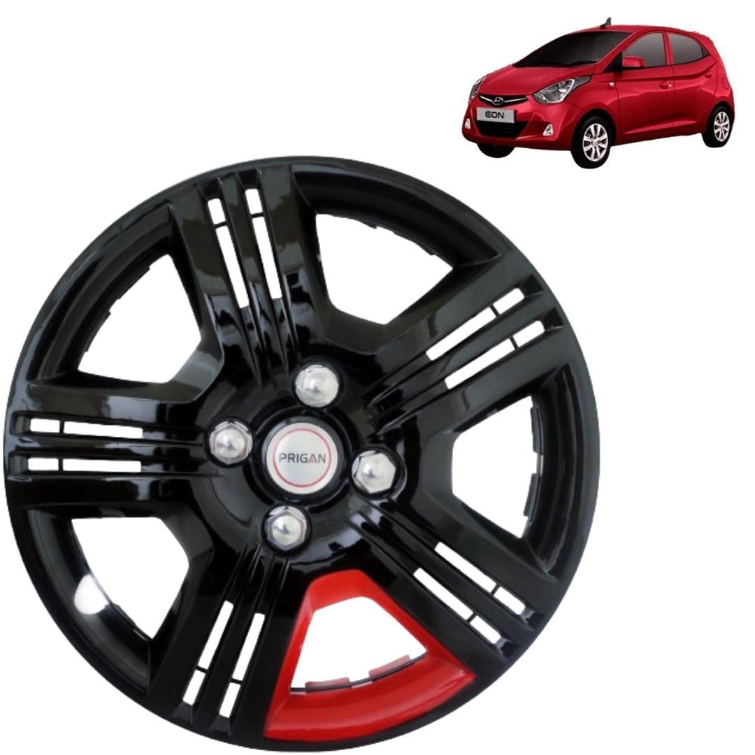 PRIGAN Wheel Cover for Hyundai EON 12 Inch Black RED Wheel Cap ...