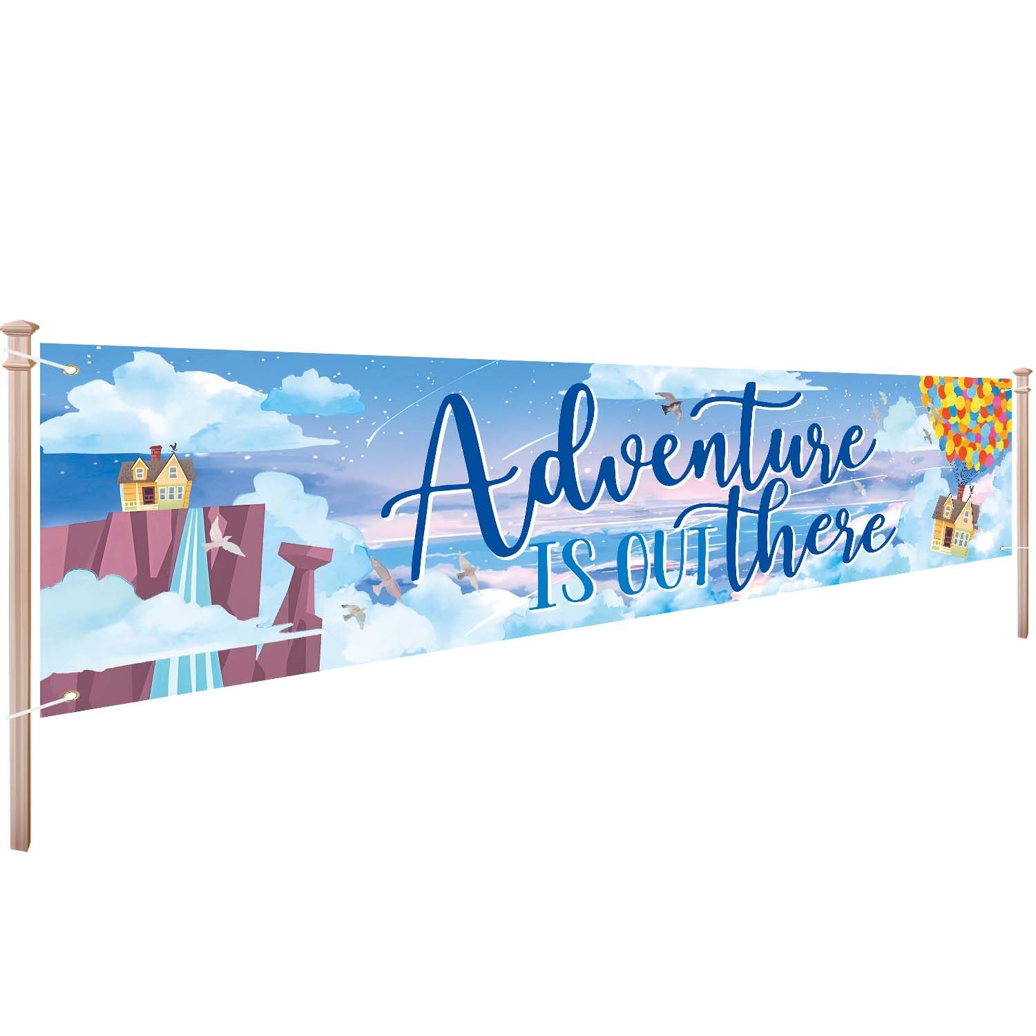 Amazon.com: Adventure Is Out There Banner 7.8 x 1.9 ft, Movie UP House ...