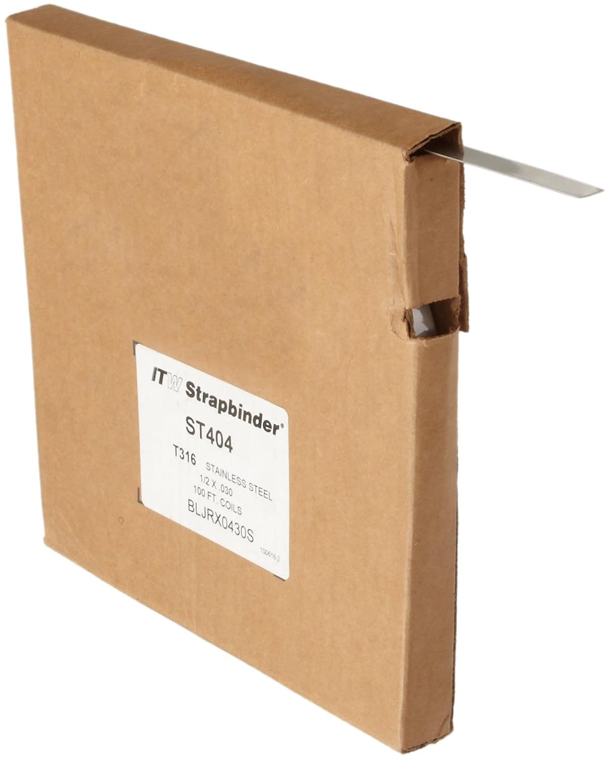 Strapbinder ST404 316 Stainless Steel Band Roll, 100' Length, 1/2 ...