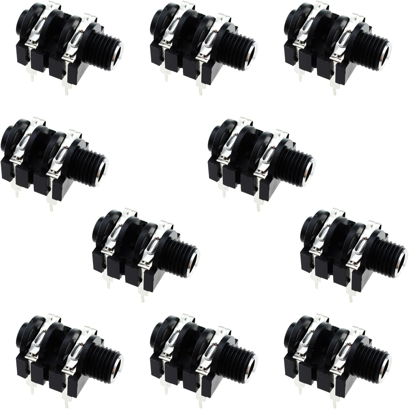 Amazon.com: SQXBK 10PCS Mono Jack Panel Mount Connector Female Socket ...