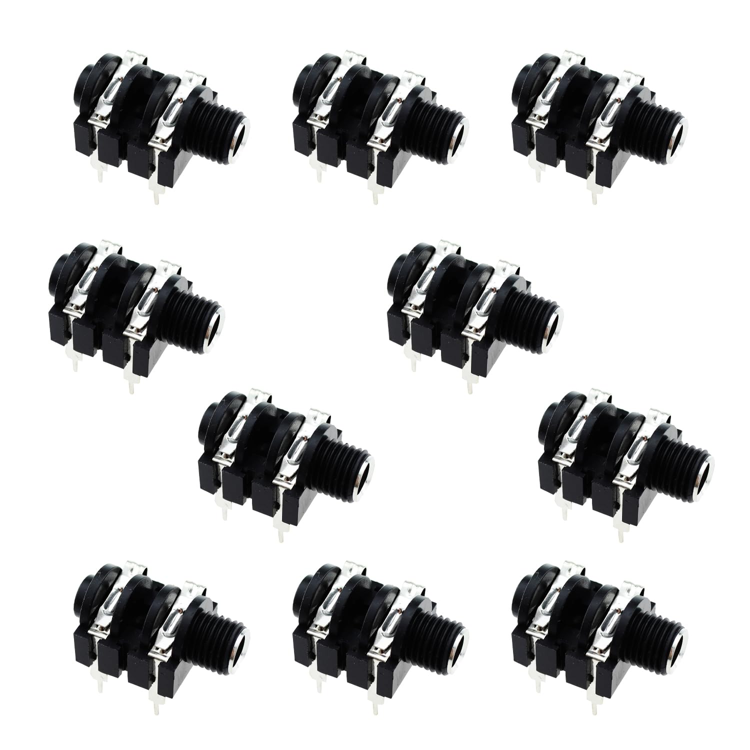 Amazon.com: SQXBK 10PCS Mono Jack Panel Mount Connector Female Socket ...
