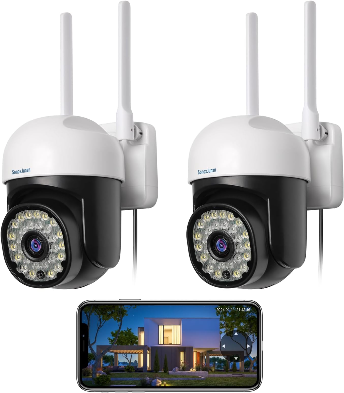 Amazon.com : femii 2K Security Cameras Outdoor - Home Security Camera ...