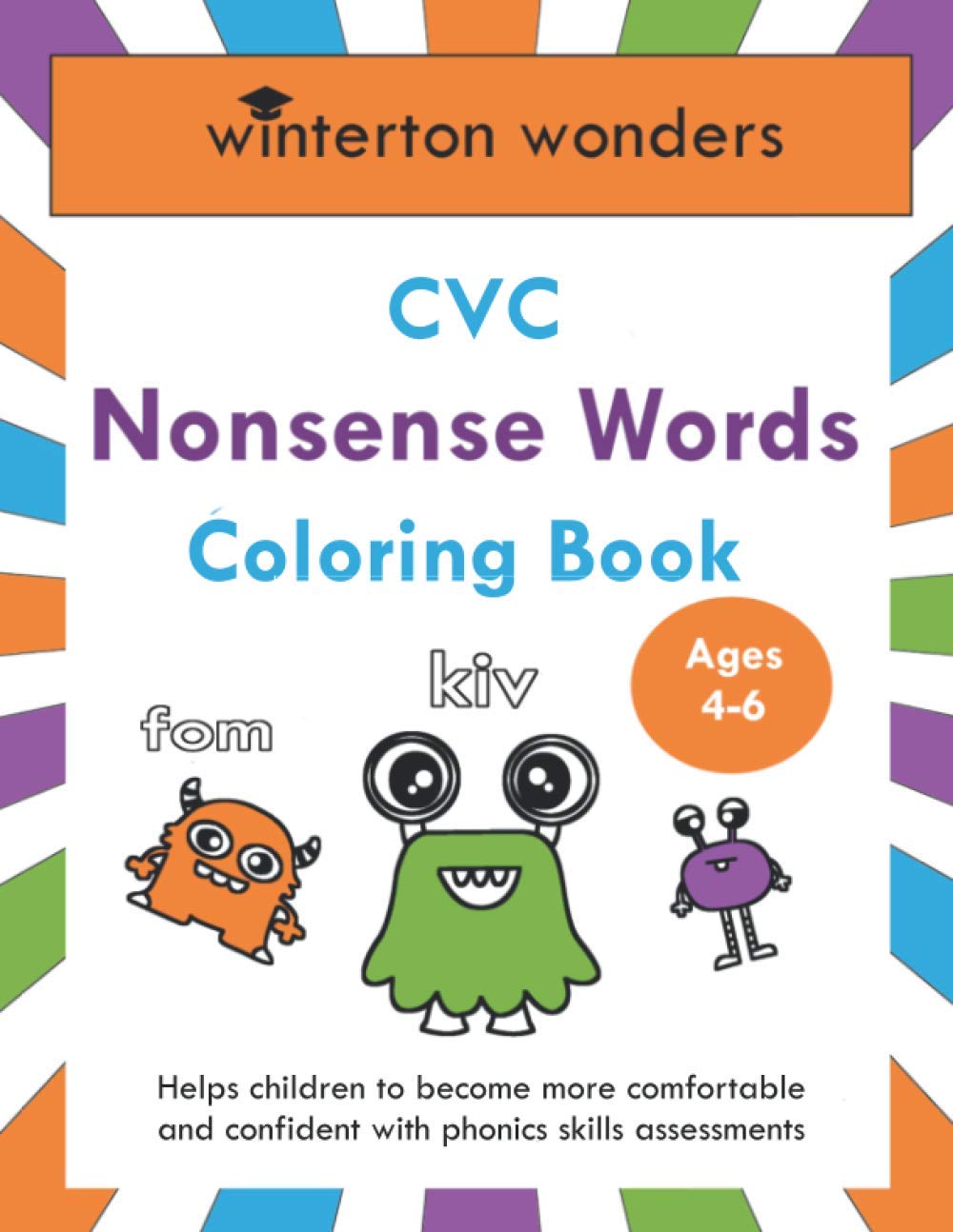 CVC Nonsense Words Coloring Book: Helps children to become more ...