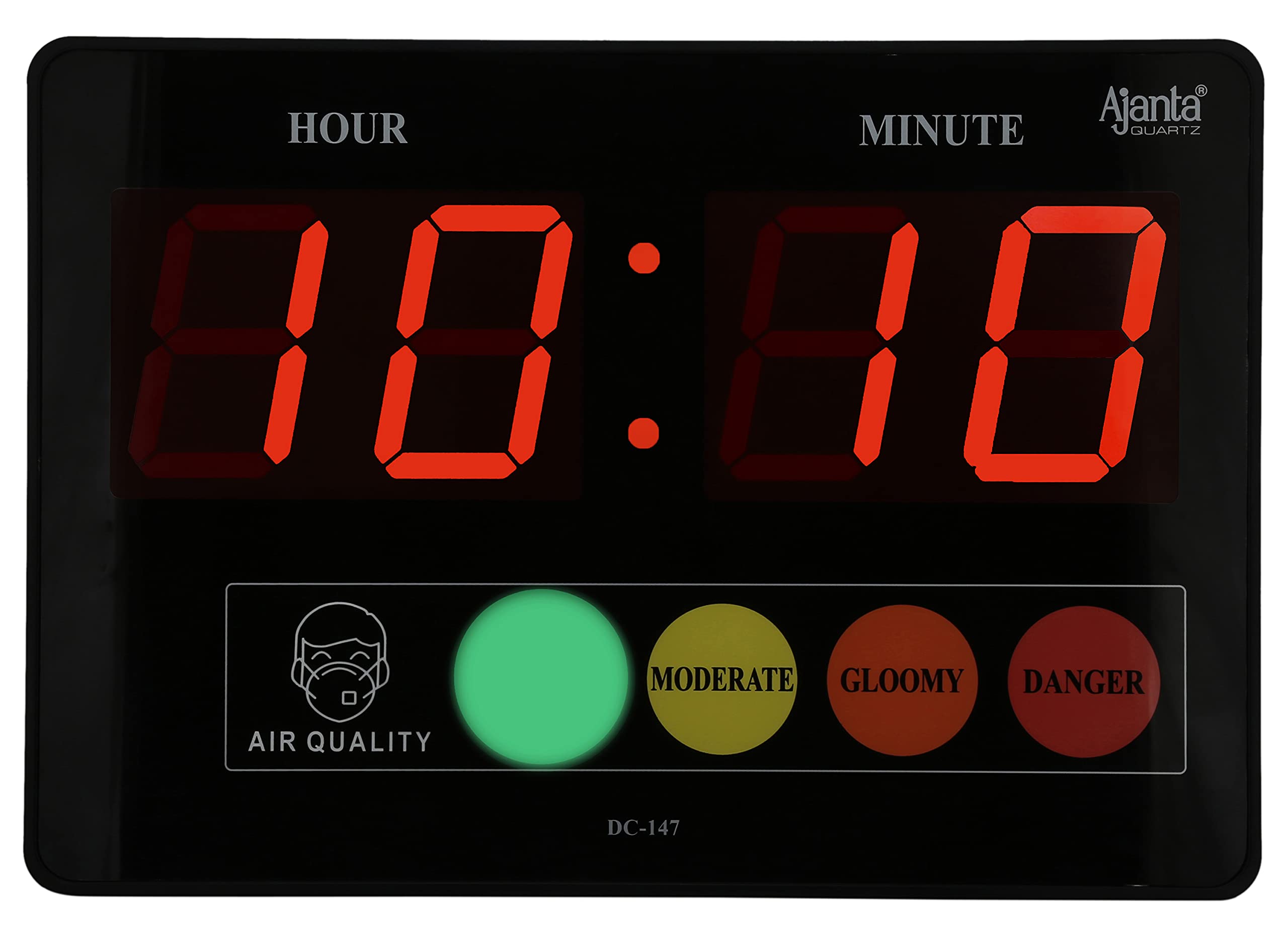 Buy Ajanta Plastic Quartz Digital Pollution Electric Air Quality Index ...