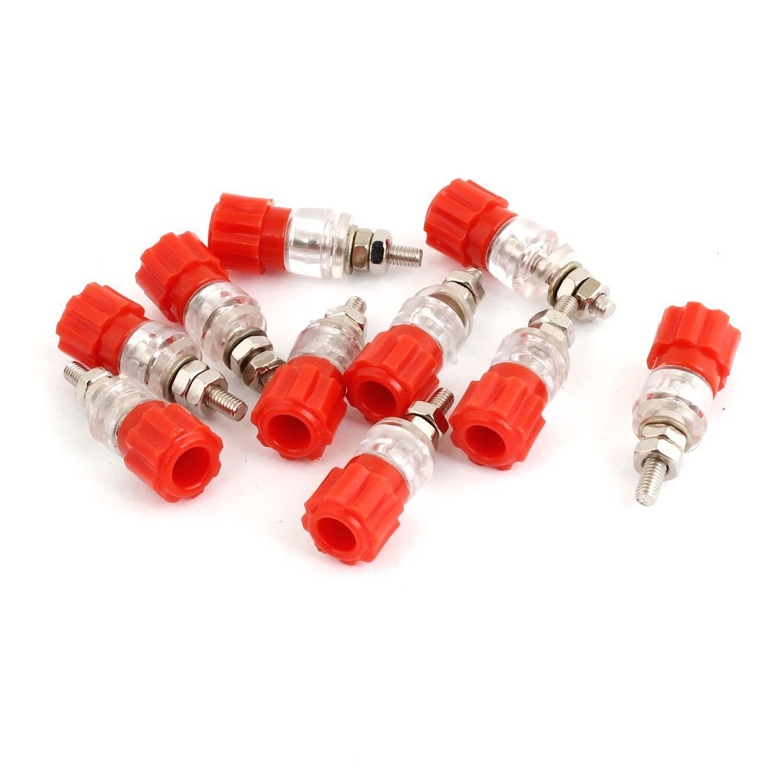 STORE99® 10 Pcs Red Shell 2.7mm Male Threaded Diameter Binding Post ...