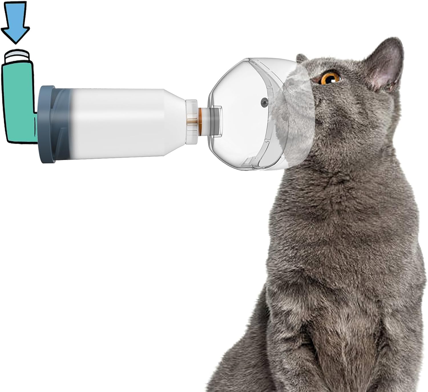 Nomeoop Pet Aerosol Chamber for All Cats, Pet Inhaler Chamber with Dog ...