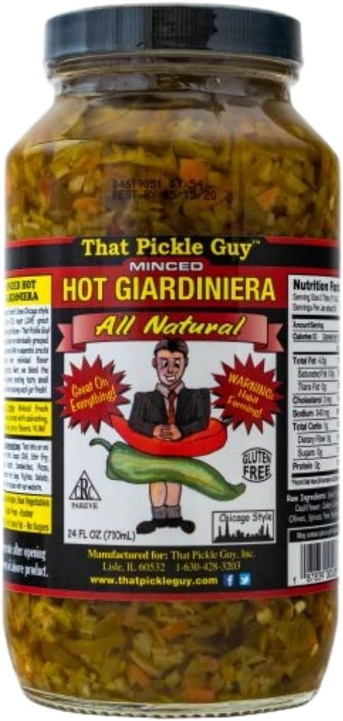 Amazon.com : Marconi - The Original Chicago Style Hot Giardiniera - 16 ...