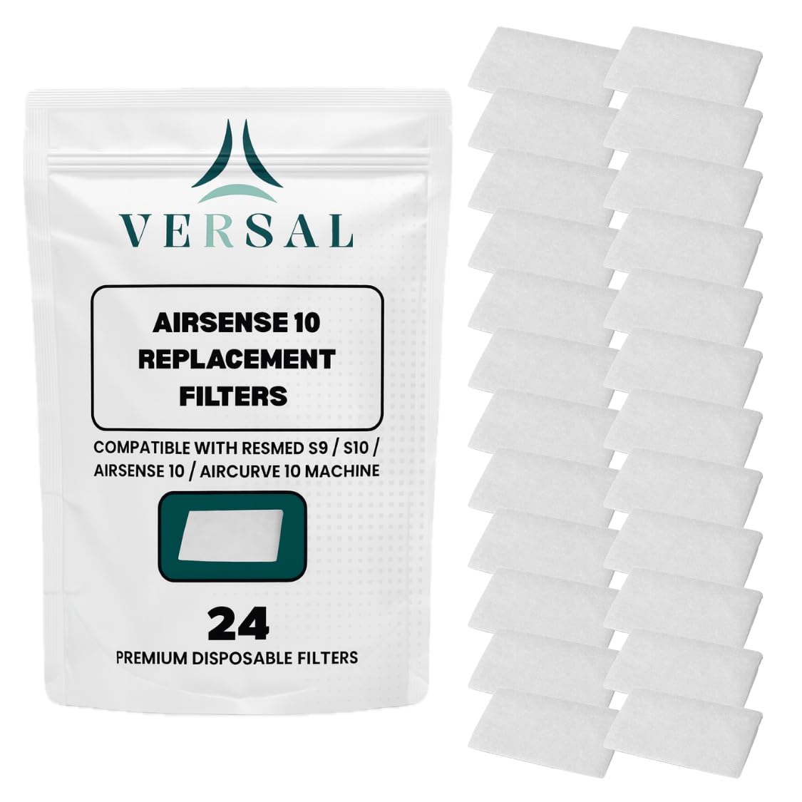 VERSAL Premium CPAP Filter Compatible with ResMed S9/AirSense 10 : 24 ...