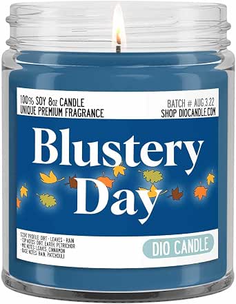 Amazon.com: Blustery Day Fall Scented Candle - Smells Like Dirt ...