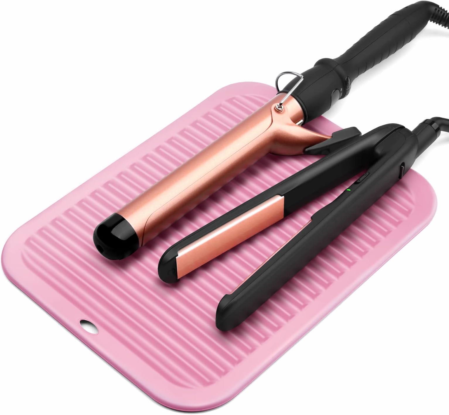 Amazon.com : Heat Resistant Mat for Curling Iron, Flat Irons and Hair ...