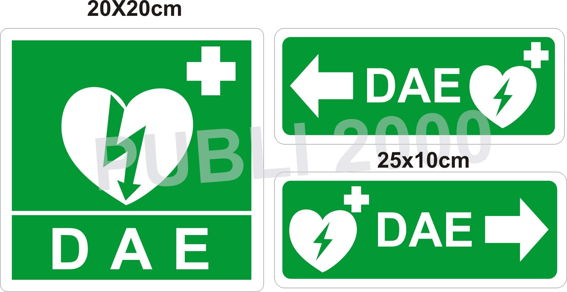 Nubc Logo SET OF 3 STICKERS FOR PRESENCE DEFIBRILLATOR DAE