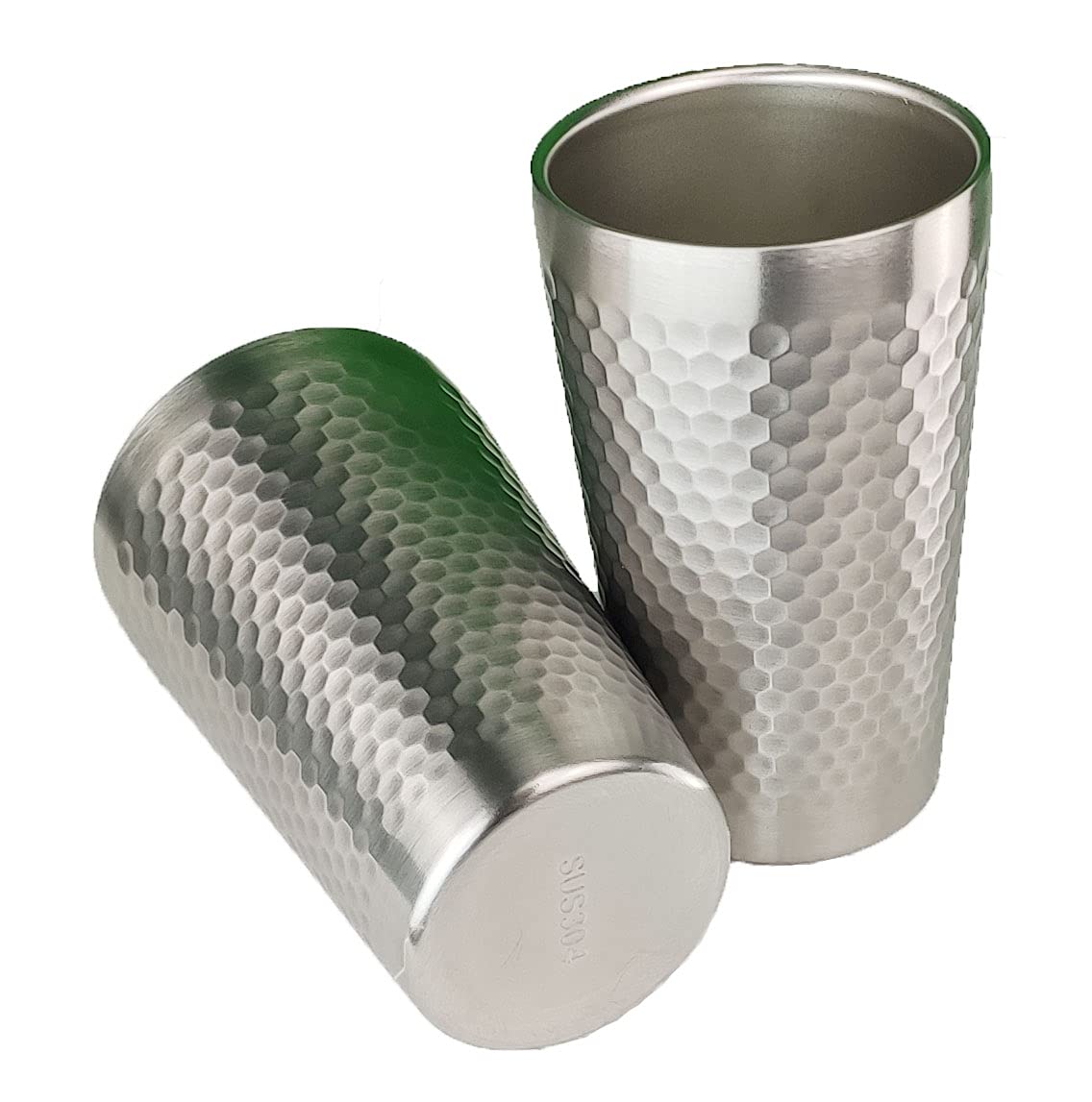 Amazon | 5個 300ml ステンレス カップ サーモタンブラー ペア 真空断熱 二重構造 ステンレス シルバー 冷温両用 (5, 300ml) | Generic | タンブラーグラス 通販