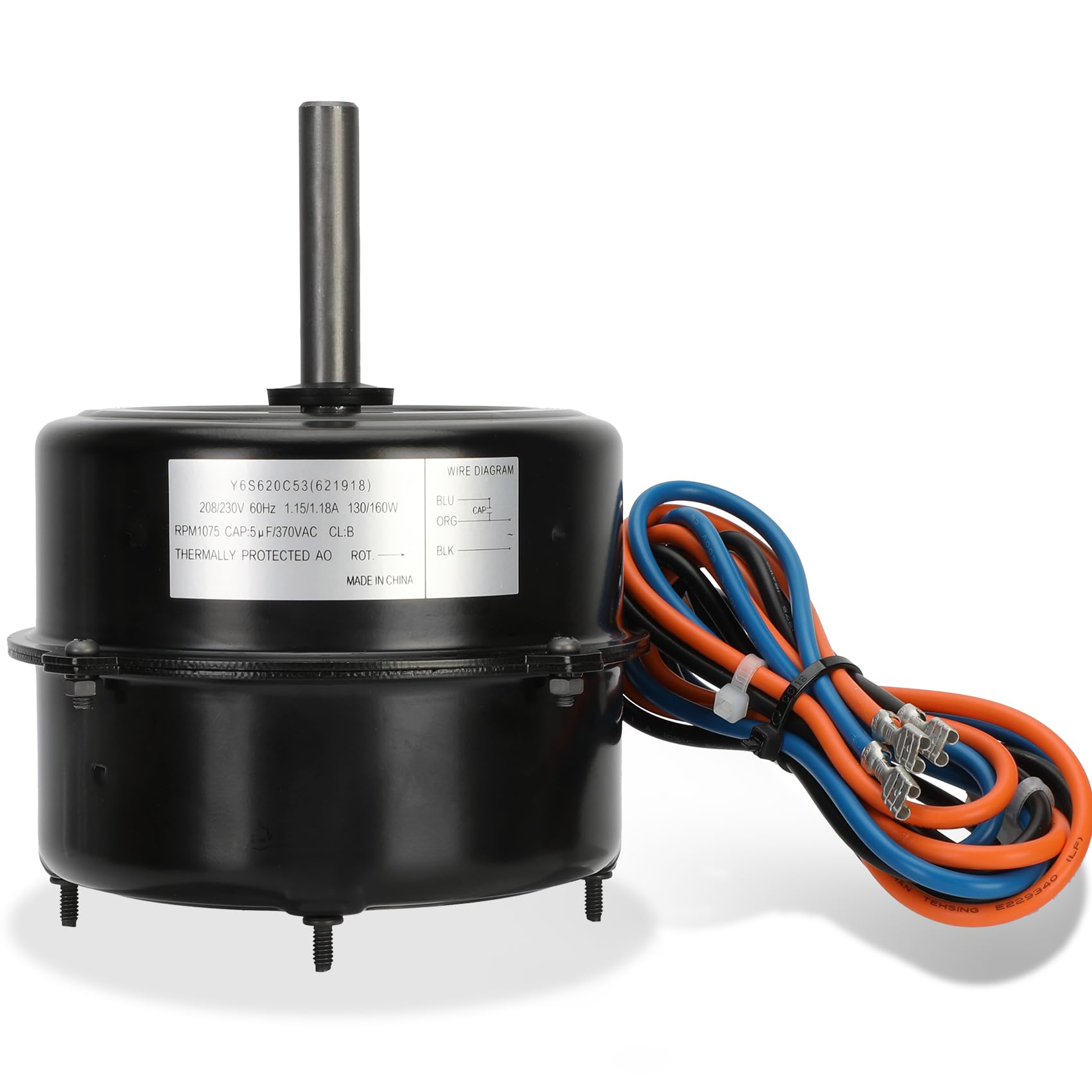 621918 Fan Motor, 5KCP29FCA283AS Motor,1/8 hp 1075 RPM 208/230V ...