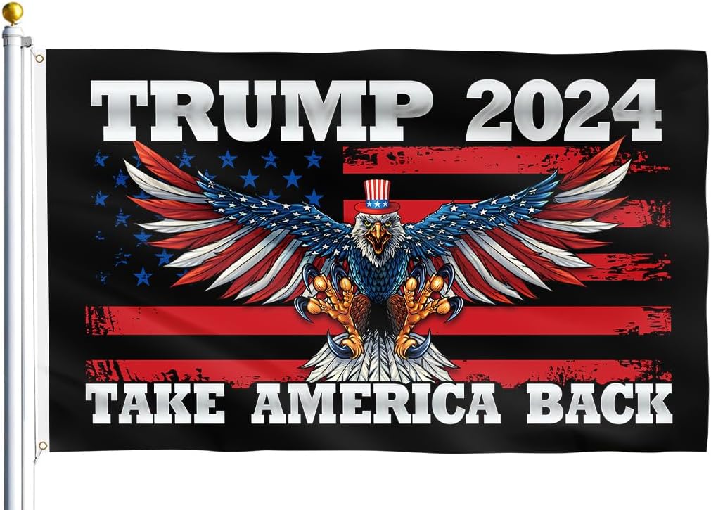 Amazon.com: EAQIOIL Trump 2024 Flag 3x5 Feet Take America Back Flag ...