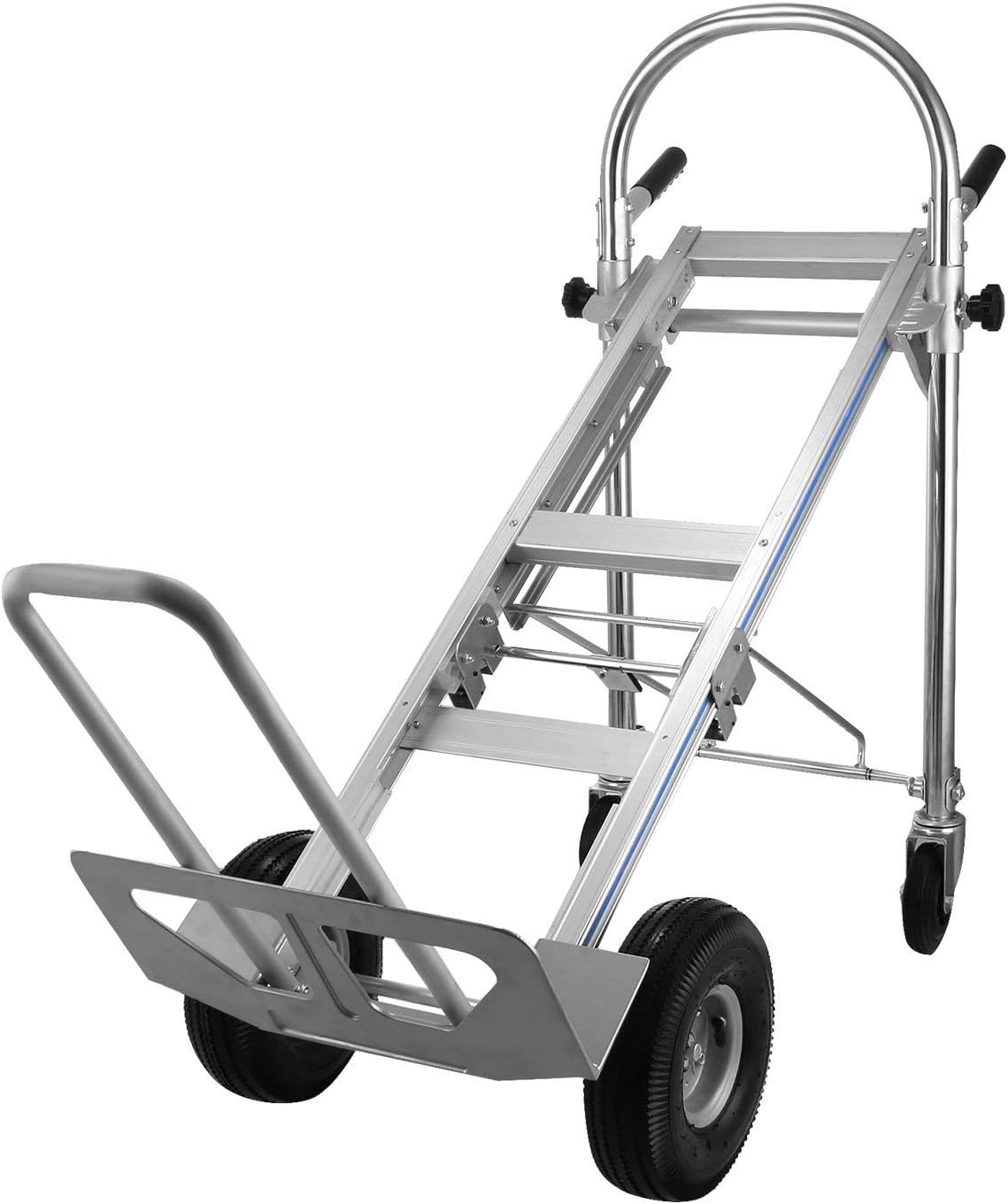 VEVOR Chariot Pliable à roulettes en Aluminium Diable Chariot à Main 2 ...