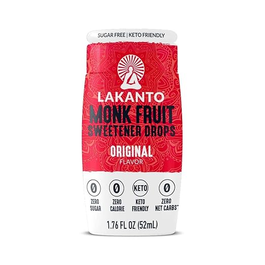 Amazon.com: Lakanto Liquid Monk Fruit Extract Drops, Erythritol Free ...