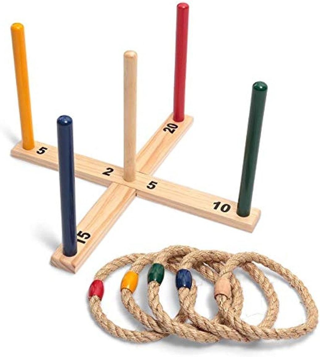 Tobar WOODEN QUOITS : Amazon.co.uk: Toys & Games