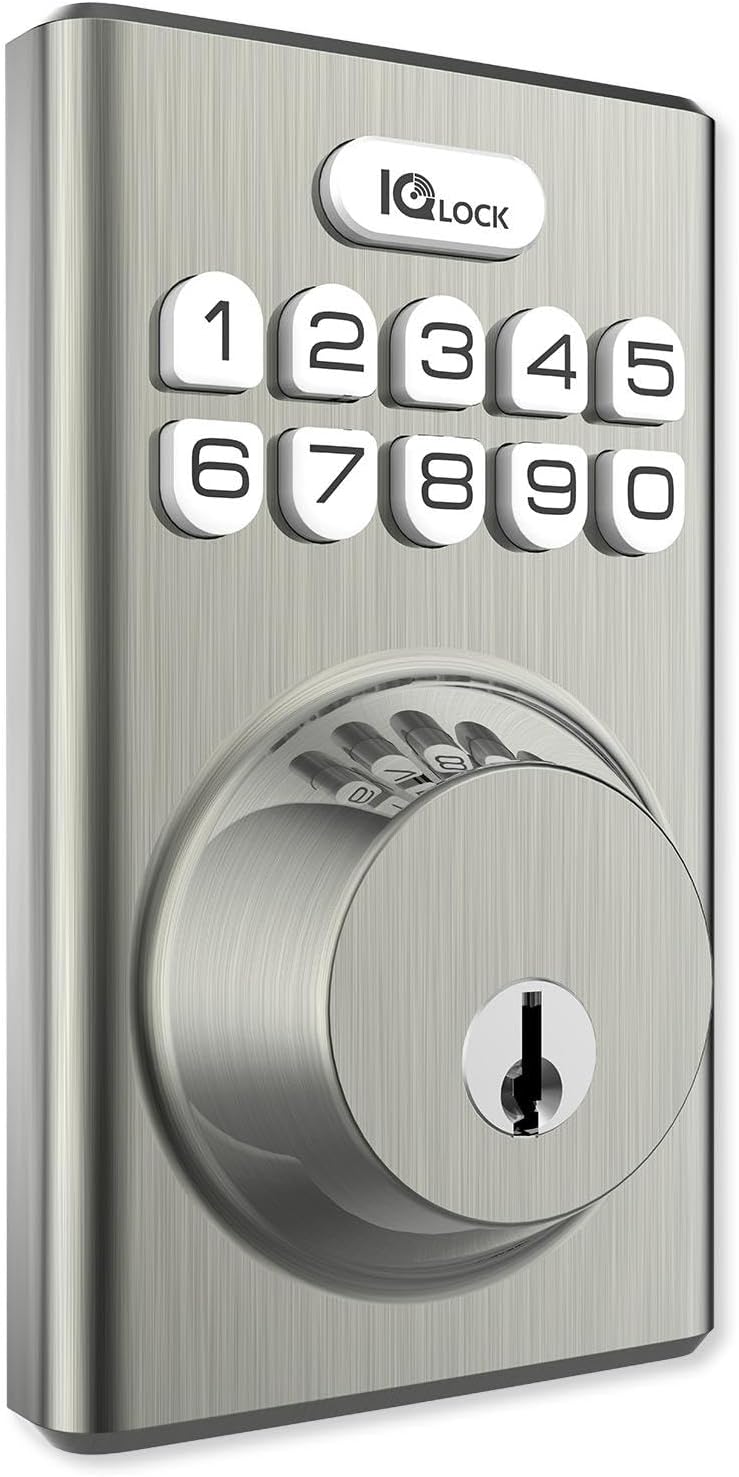 Kaba LR-1011-26D-41 Push Button Lock, Entry, Satin Chrome - Door Levers - Amazon.com