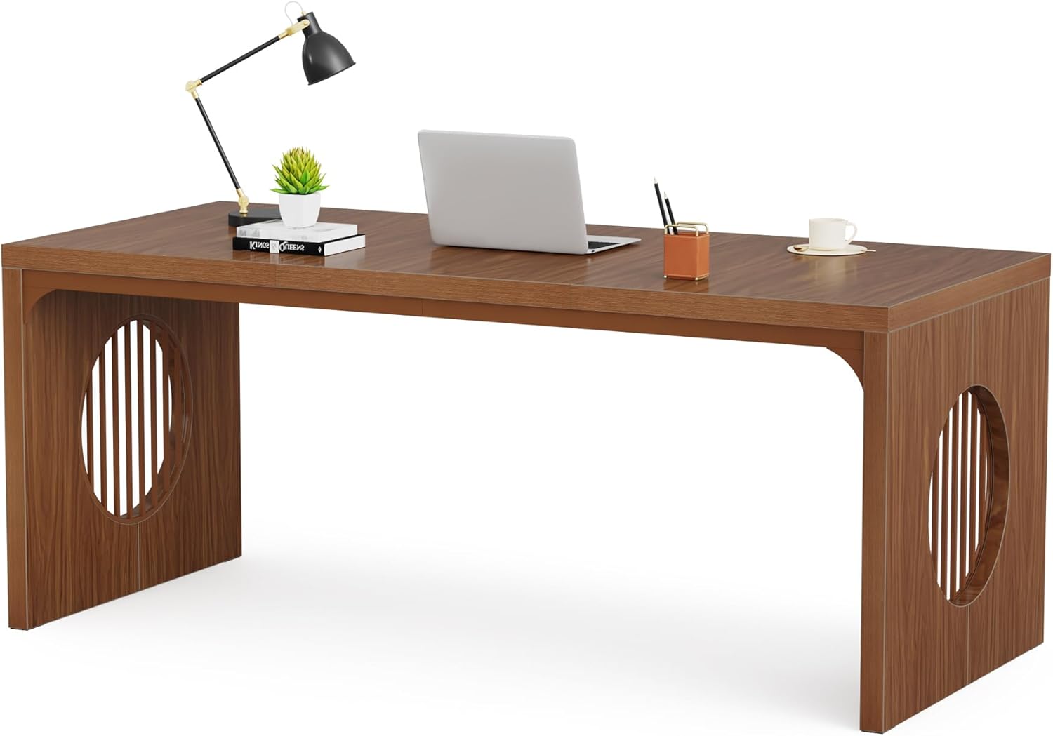 Amazon.com: Tribesigns 63'' Executive Desk, Large Industrial Computer ...