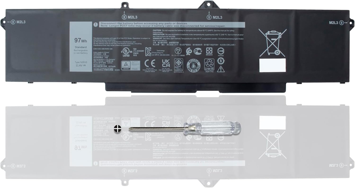 Amazon.com: CQCEO 9JRV0 Laptop Battery for Dell Latitude 5521 5531 ...