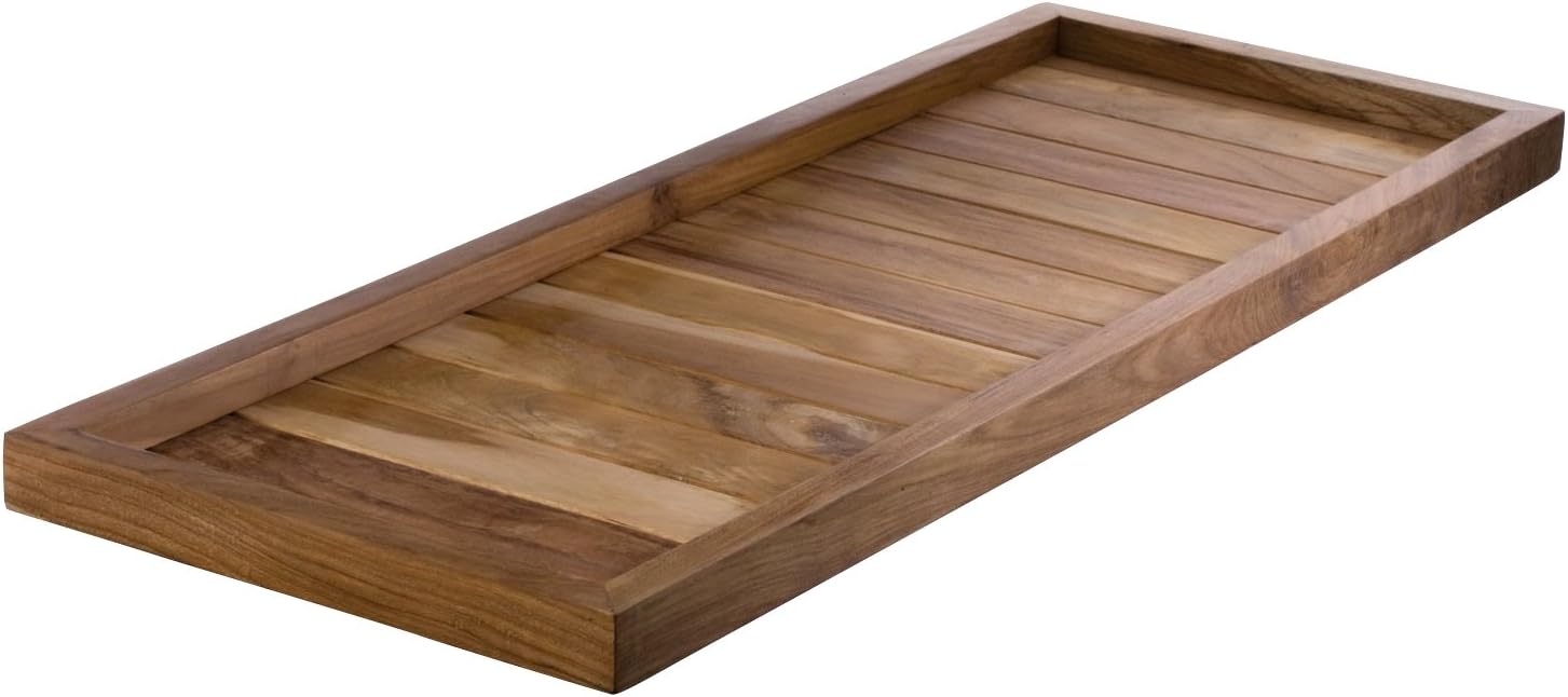 Amazon.com: Lazy Susan Slat Teak Console Tray : Home & Kitchen