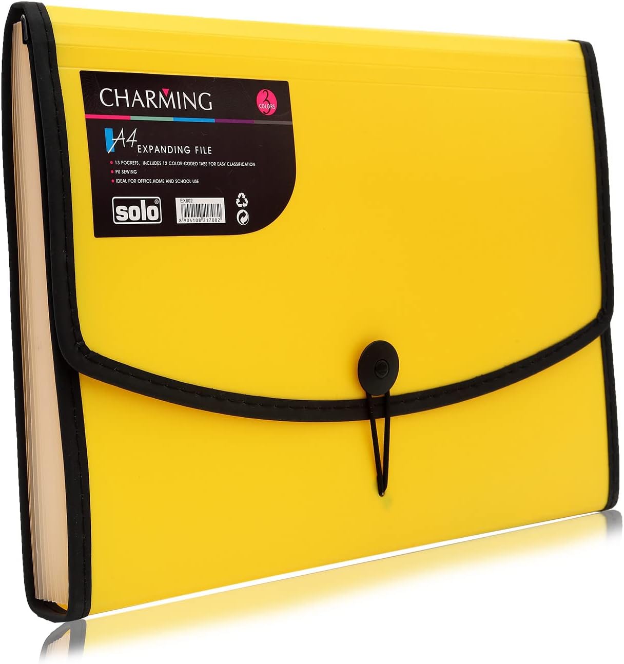 Solo EX- 802 Expanding File (Elastic, with Swing) - 12 Section A4 ...