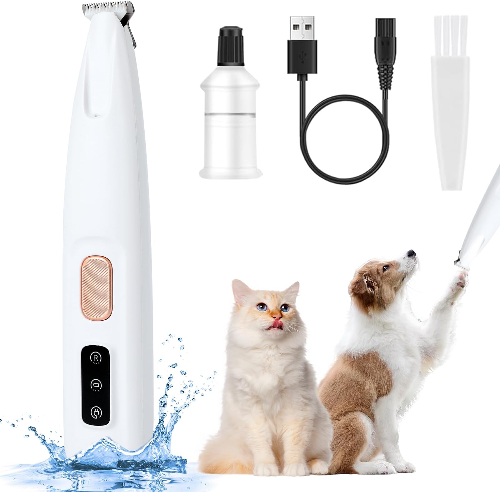 Amazon.com: Dog Paw Trimmer,Saffory Dog Paw Trimmer with LED Light,Low ...