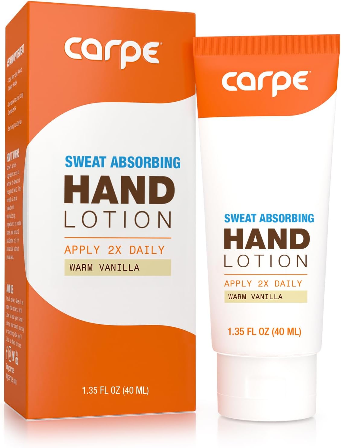 Amazon.com : Carpe Antiperspirant Hand Lotion, A dermatologist ...