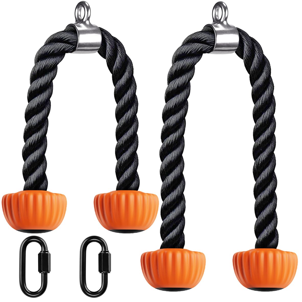 Snapklik.com : Kipika Set Of 2 Tricep Rope, 28 & 36 Inch, Cable Machine ...