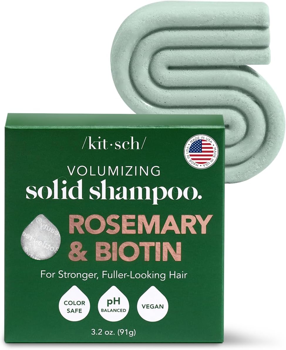 Amazon.com : Kitsch Rosemary & Biotin Volumizing Natural Shampoo Bar ...