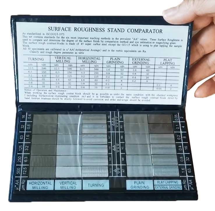 YFYIQI Surface Roughness Comparator 30 Specimens Surface Roughness ...