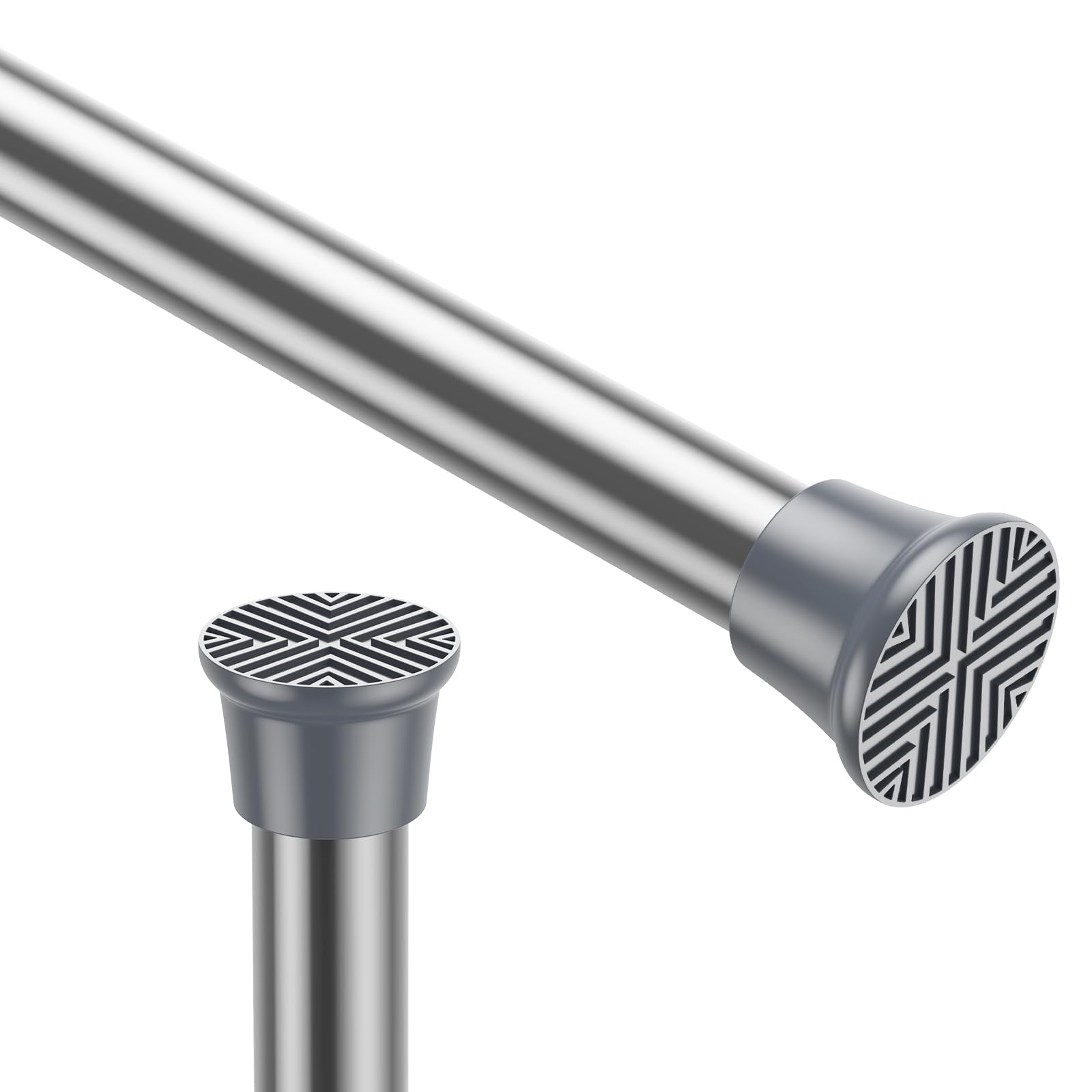 Snapklik.com : 1pack Spring Tension Rods 18-36 Inch Adjustable Silver ...